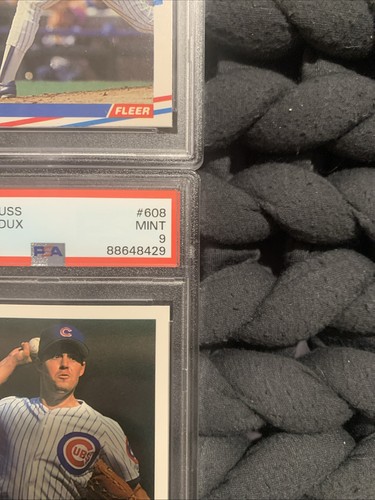 Greg Maddux Mixed PSA Lot of 6 Different Chicago Cubs Baseball Cards ...