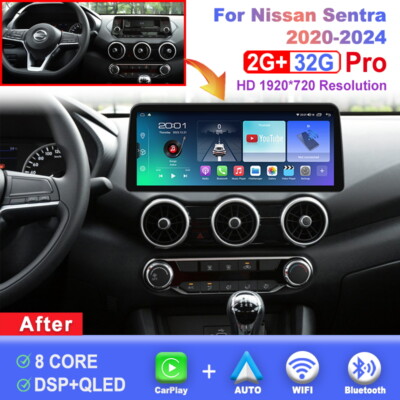 12.3 inch Screen Android Car Radio For Nissan Sentra 2020-2024 CarPlay ...