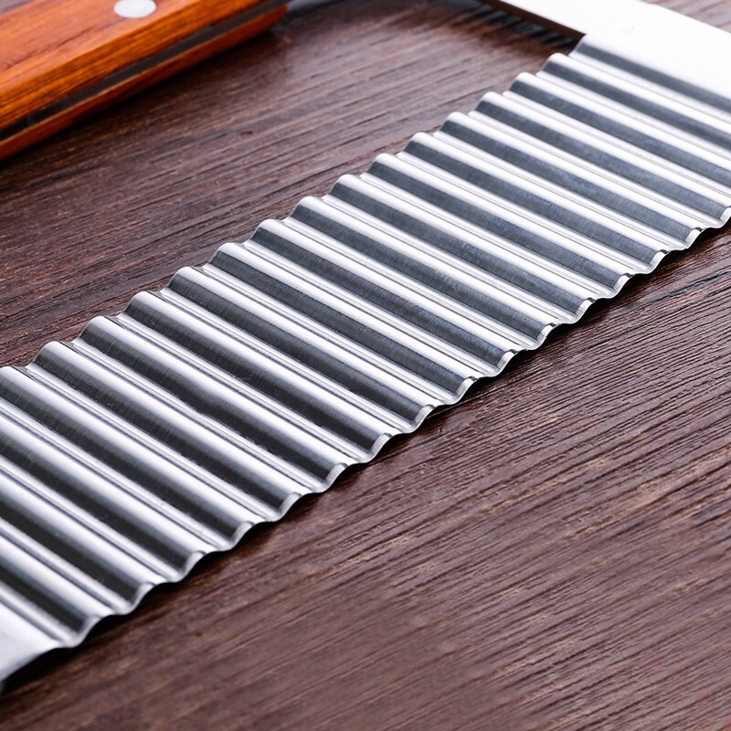 Crinkle Wavy Cutter Vegetable Potato Chip French Fry Stainless Steel ...