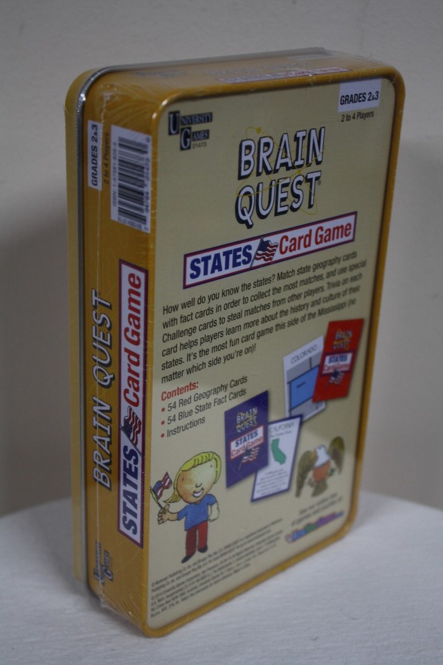 NEW - Brain Quest States (USA) Card Game Grades 2 & 3 Education Teacher ...