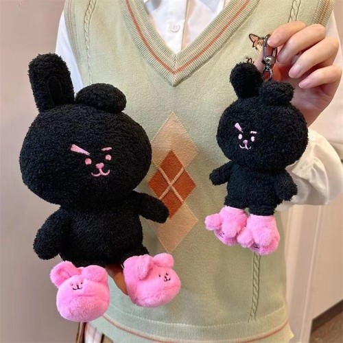 KPOP BTS Lucky Cooky Plush Doll Black Rabbit BT21 Jeon Jung Kook ...