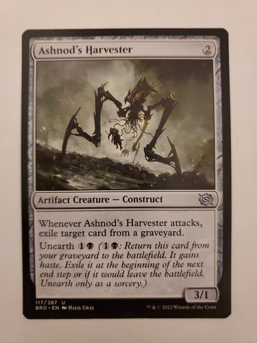 MTG Magic The Gathering Card Ashnod's Harvester Artifact Creature ...