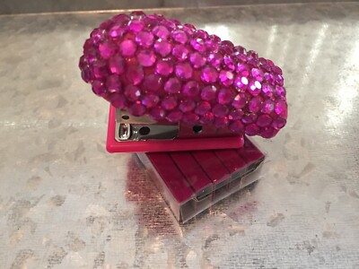 Pink Rhinestone Stapler Bling Stapler And Pink Staples Barbie Pink ...