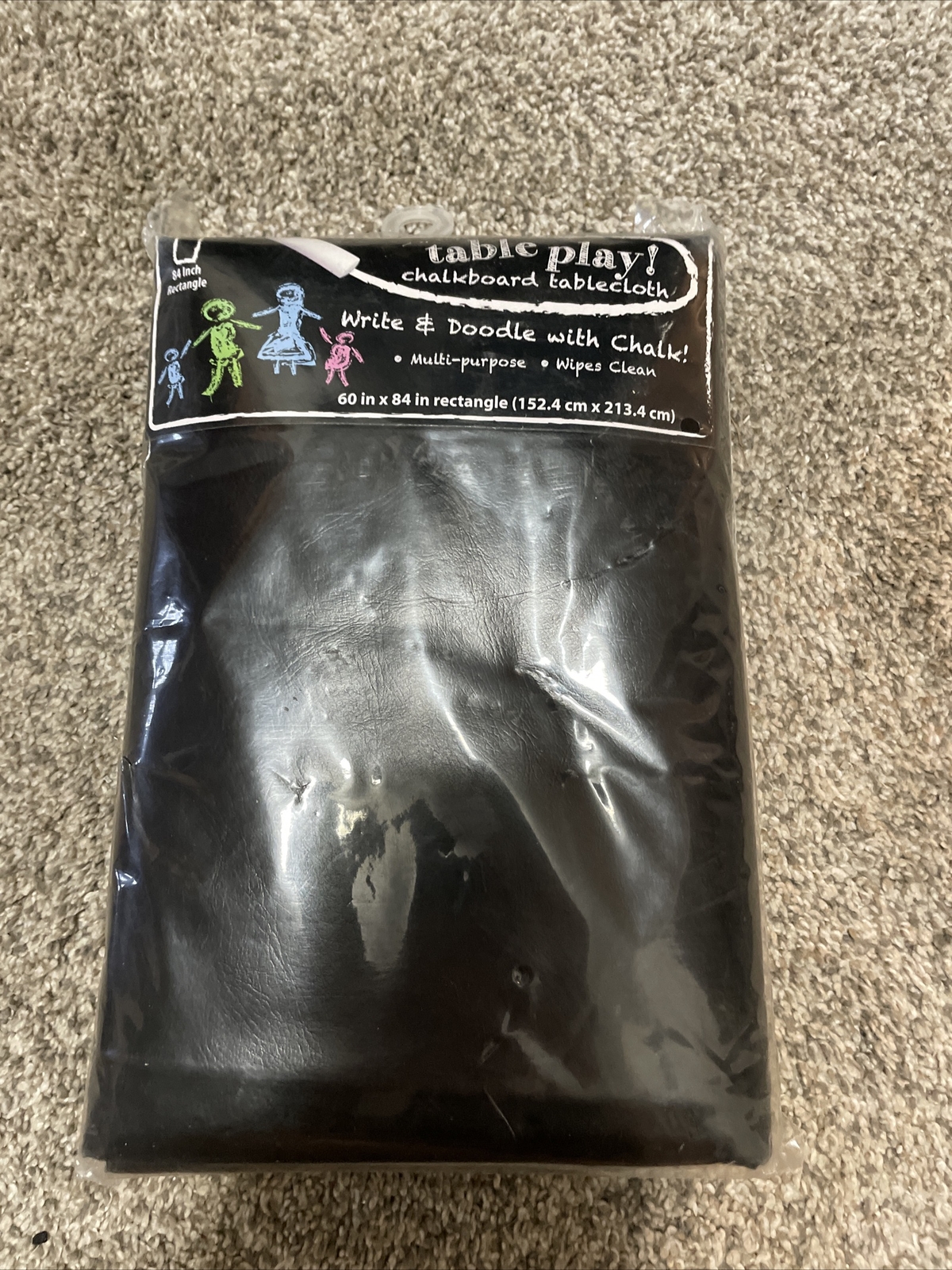 Table Play Chalkboard Tablecloth 60 X 84 Rectangle Write & DOODLE Kids ...