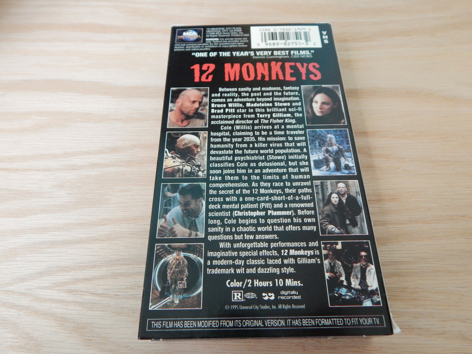 12 Monkeys (VHS, 1997, Widescreen, Universal Home Video) 96898278539| eBay