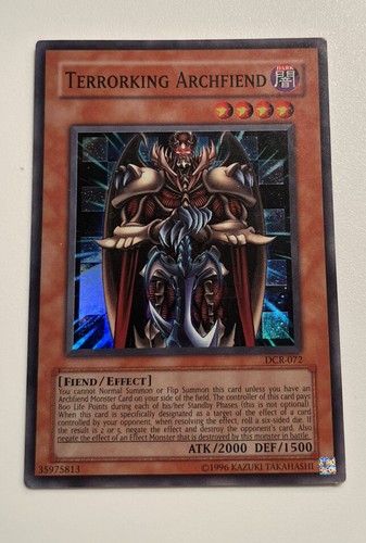 Terrorking Archfiend - DCR-072 1st Edition Yu-Gi-Oh! YuGiOh - MP | eBay