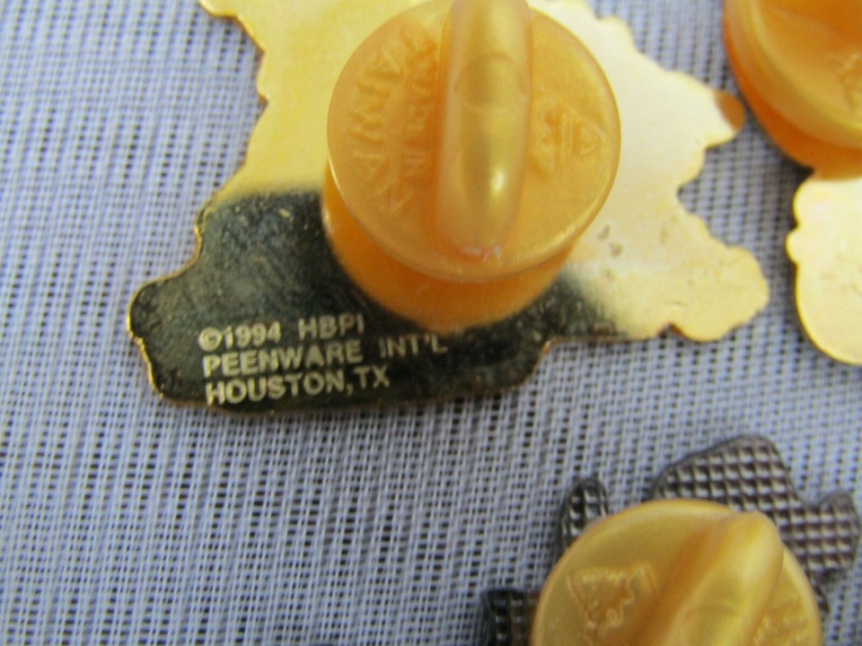 Lot VTG 90s Hanna Barbara Flintstones Fred Barney Enamel Lapel Hat Pin ...