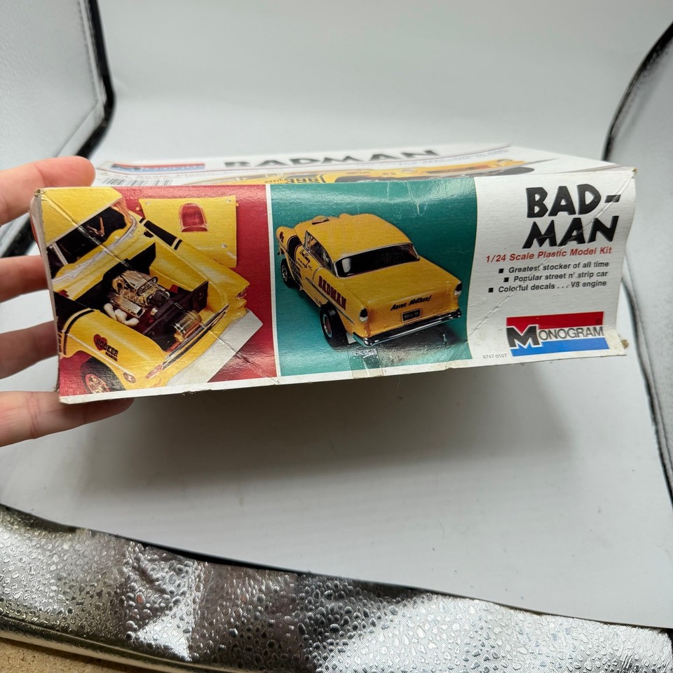 Vintage Monogram "Badman" 1955 Chevy Bel Air Hardtop Gasser plastic ...