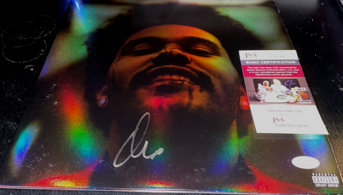 The Weeknd Singer After Hours Signed Album Vinyl LP Autographed COA ...