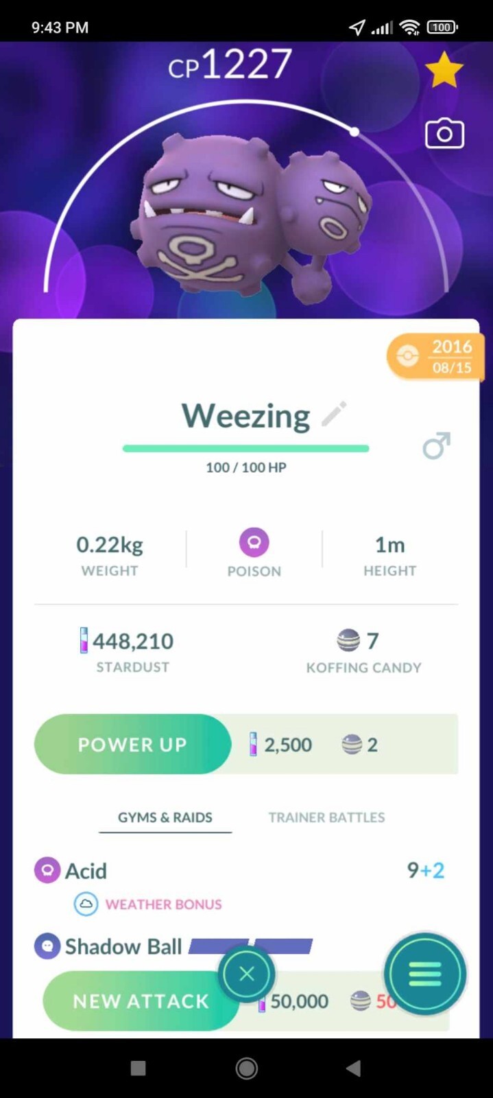 Pokemon Weezing With Moveset (Acid) - TRADE - Read Item Description | eBay