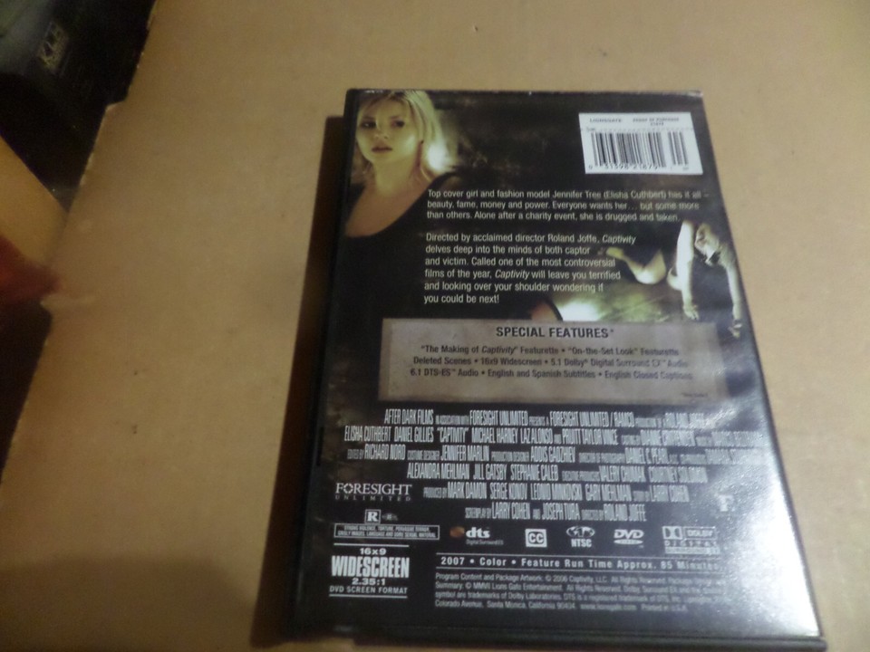 Captivity (Unrated Widescreen Edition) - DVD Elisha Cuthbert ...