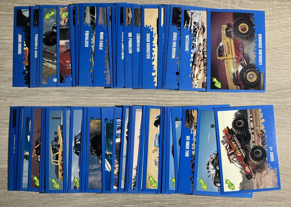 HUGE LOT 69x 1990 Classic Monster Trucks Trading Cards MINT EUC 90s ...