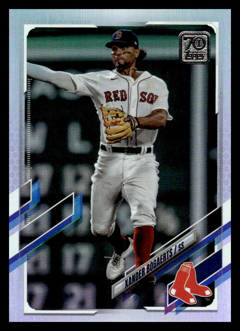 2021 Topps Xander Bogaerts Rainbow Foil 476 Boston Red Sox | eBay