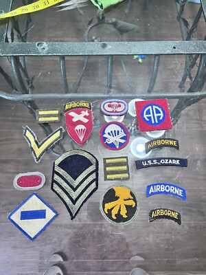 Vintage Lot Of 15 United States Military Patches Army Airborne | eBay