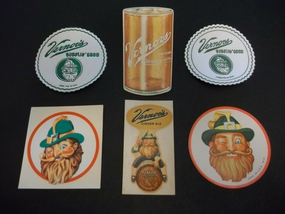 BEWARE! NOT 1950's-FAKE! VERNOR'S GINGER ALE 'GOLD BACK' ca1999 FANTASY ...