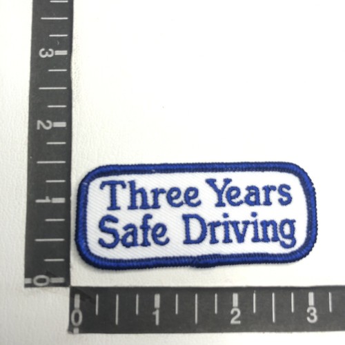 THREE YEARS SAFE DRIVING Tab Patch (3 Years Safe Driver) 07V7 | eBay