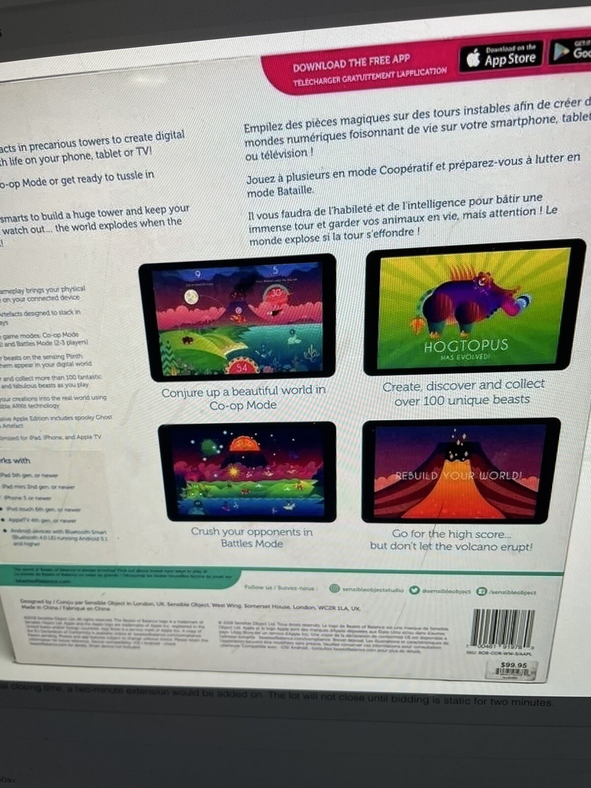 Sensible Object Beasts of Balance beasts of balance Fan Family Friendly Game | eBay