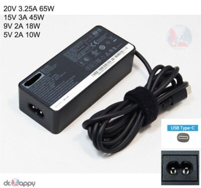 65W USB-C Type-C Adapter Power Charger Compatible Lenovo 02DL126 ...