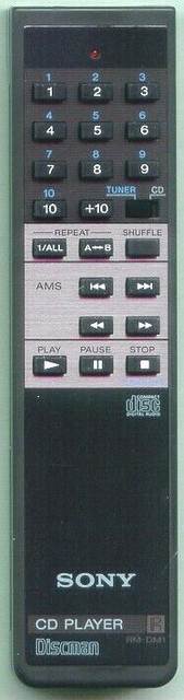 Sony Rm-dm1 Original Discman CD Player Remote Control for sale online ...