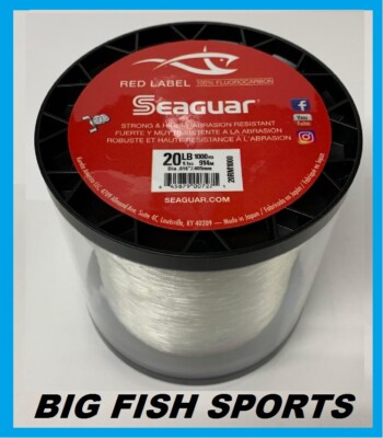 SEAGUAR RED LABEL FLUOROCARBON Fishing Line 20LB-1000YD FREE USA SHIP ...
