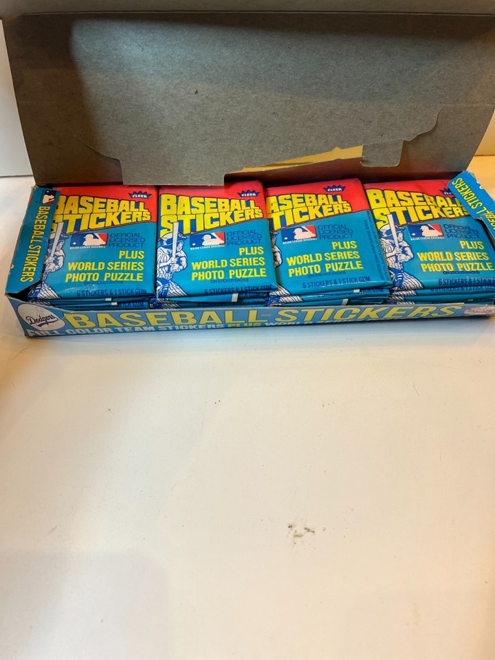1979 Fleer Baseball Stickers Wax Pack Complete Box-24 Packs | eBay