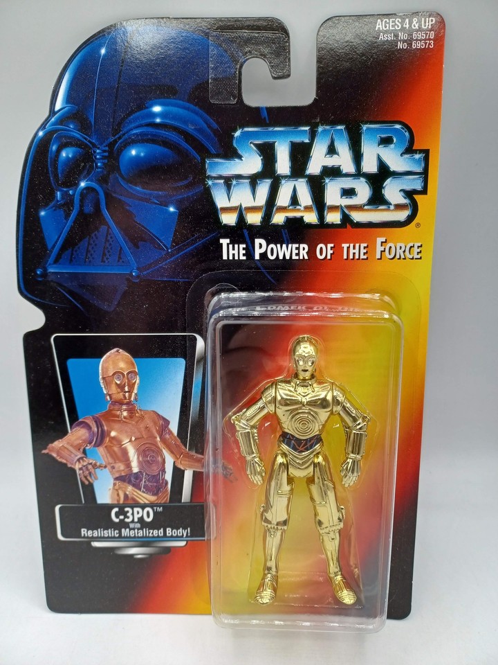 Star Wars Power of the Force POTF Red Card C-3PO | eBay