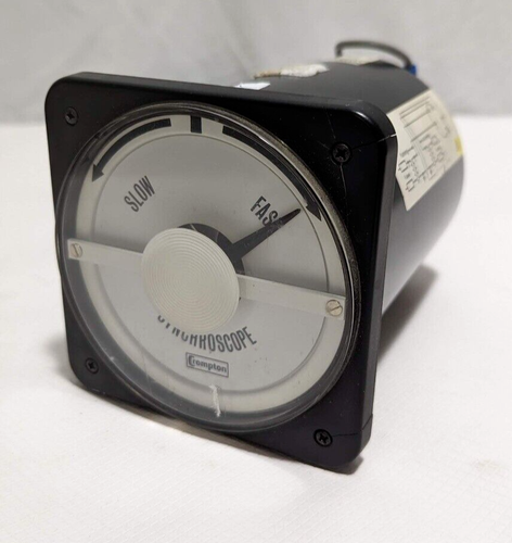 Crompton 077-146A-PRAE-C6 Synchroscope Instrument Panel Meter ...