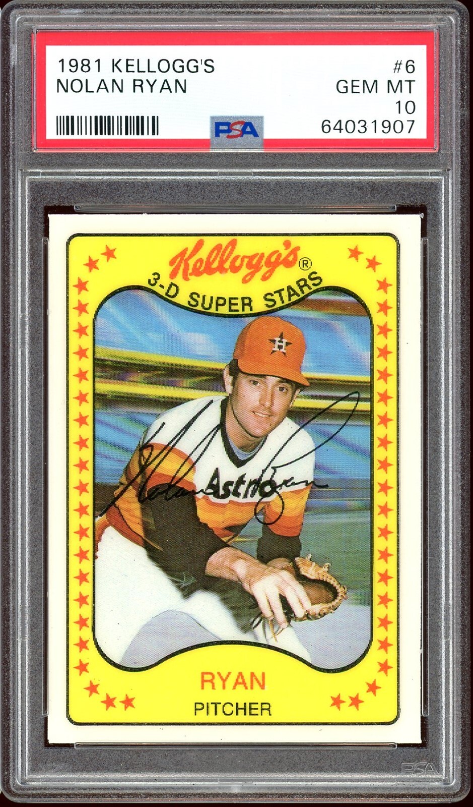 1981 Kellogg's Baseball #6 Nolan Ryan PSA 10 | eBay