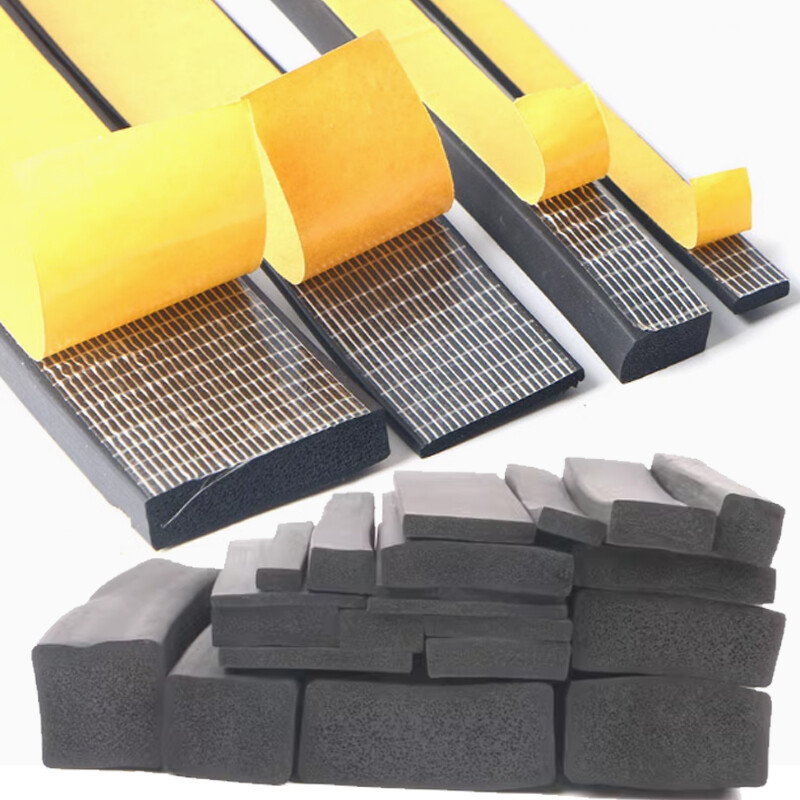 EPDM Sponge Rubber Strip Sealing Strip With/without Adhesive Backing ...