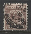 Germany 1889 offices in TURKEY 2½ Pi. early issue used CONSTANTINOPEL ...