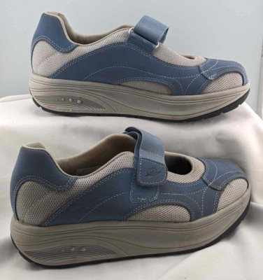 Easy Spirit Vintage Women's Blue Leather Mesh Geronimo ANTI-GRAVITY ...