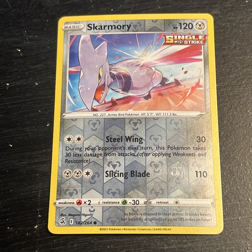 Pokémon TCG Skarmory Fusion Strike 182/264 Reverse Holo Common | eBay