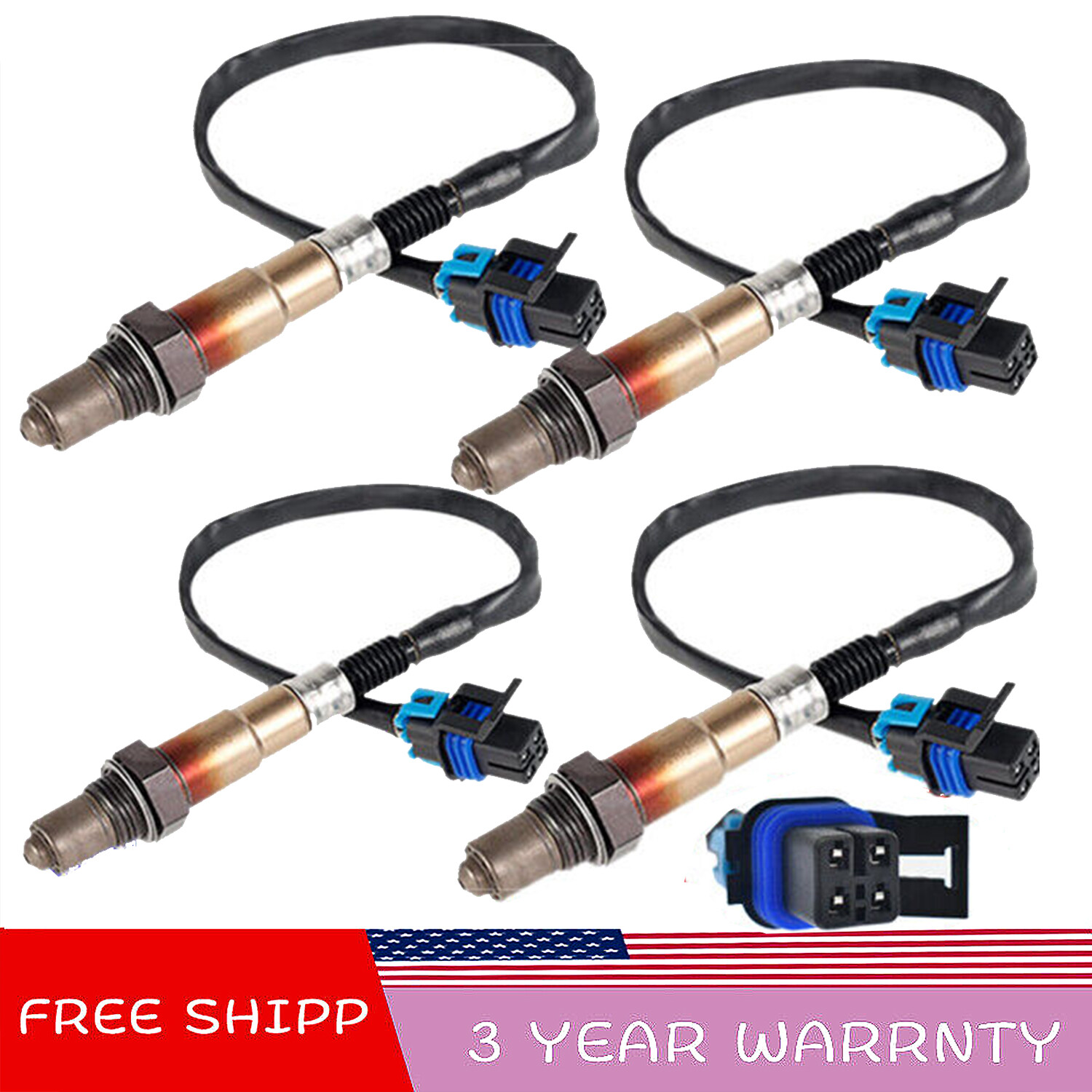 Set of 4 Oxygen O2 Sensor For 2012-2017 Buick Enclave 2014-2020 ...