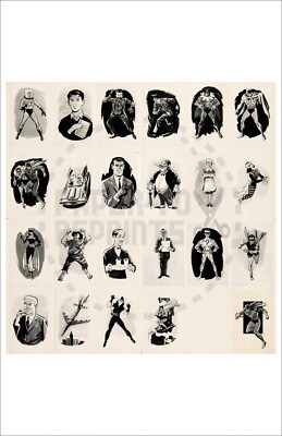 BATMAN CARD GAME PRODUCTION ART POSTER - VINTAGE REPRINT | eBay