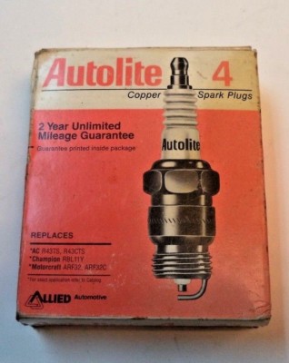 AUTOLITE 24 RESISTOR COPPER SPARK PLUGS, BOX OF 4, P/N ATL-24 | eBay
