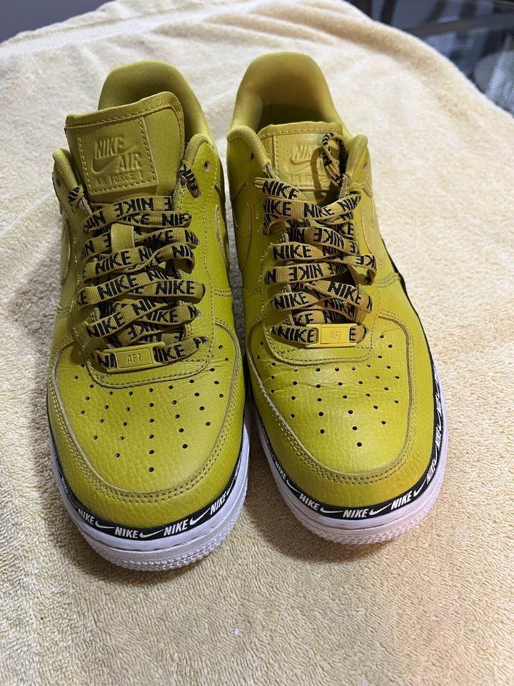 Nike Air Force 1 AH8827-700 Size 9 Shoes Yellow AF1 Sneakers | eBay