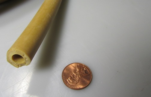 Gum Rubber Tubing, 45 Shore A, Tan, 1/2" x 1/4" x 1/8" Wall x 5 Ft ...