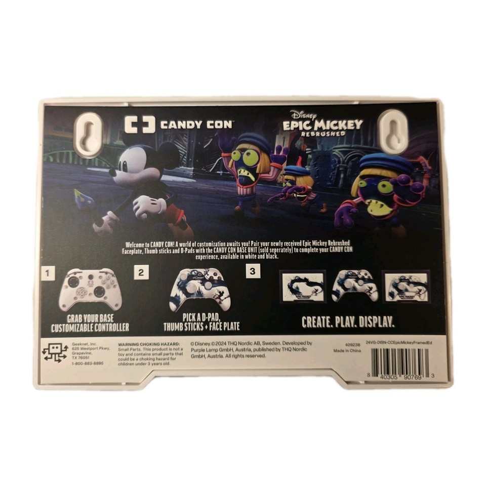 NEW Disney Epic Mickey: Rebrushed Faceplate Candy Con Wall Mountable ...
