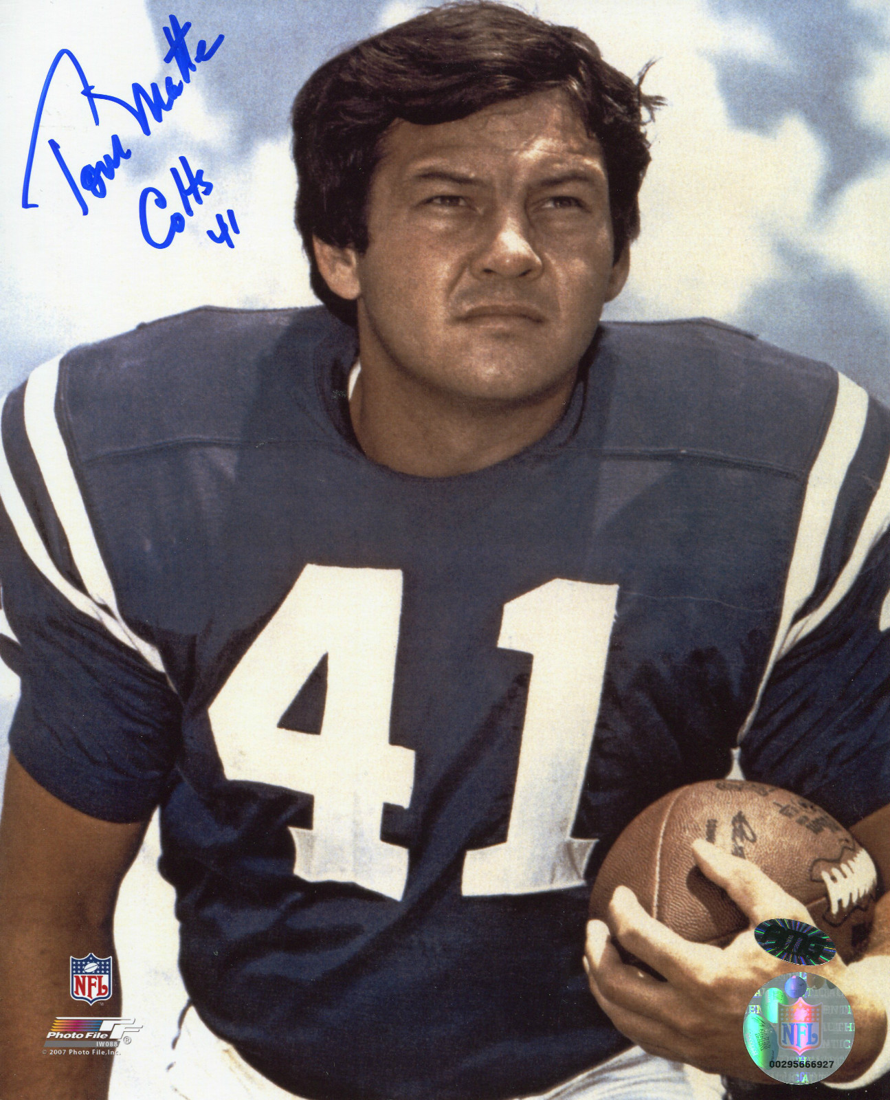 Baltimore Colts Tom Matte Auto 8 X 10 photo w/ COA | eBay