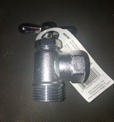 Mueller 1/2" Brass Washing Machine Valve, Top-Operated, 125 PSI, #102 ...