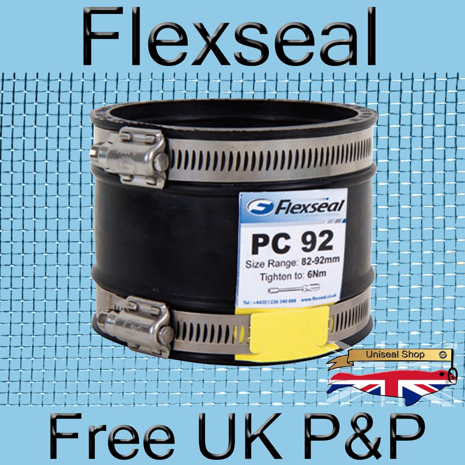 Flexseal (Fernco) Genuine EPDM Rubber Coupling Flexible Boot Pipe ...