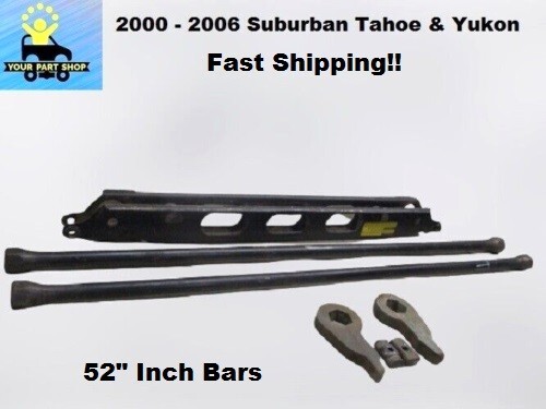15063980 00 to 06 Silverado Sierra 1500 4x4 Torsion Bars w/ Mount and ...