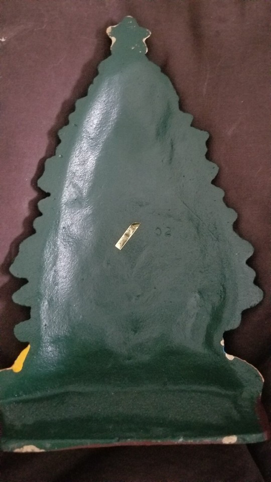 cast Iron Door stop Christmas Tree Handpainted 1960-1970's | eBay