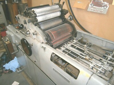 Multilith 1250 LW Offset Printing Press with Multi 1215 Chain Delivery ...