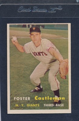1957 Topps #237 Foster Castleman Giants VG/EX 57T237-111515-4 | eBay
