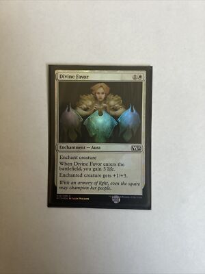 1x FOIL Divine Favor M12 #014 Magic 2012 MTG English NM/Unplay common C ...