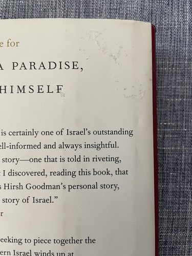 Let Me Create A Paradise, God Said To Himself SIGNED Hirsh Goodman 2005 ...