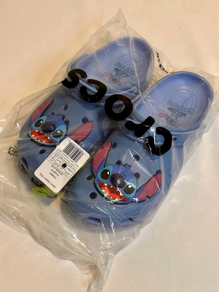 Crocs Disney Stitch Classic Clog Blue Men's 9 Women's 11 | eBay