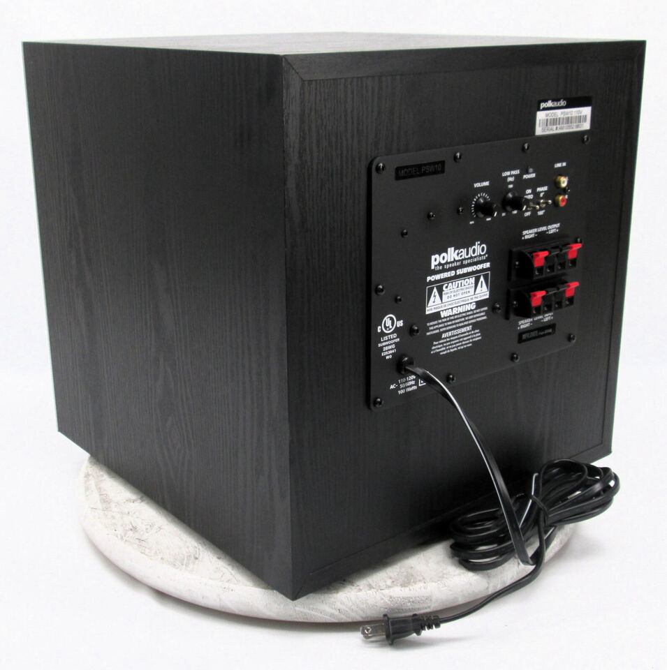 Polk Audio PSW10 100 Watts Powered Subwoofer PSW-10 | eBay