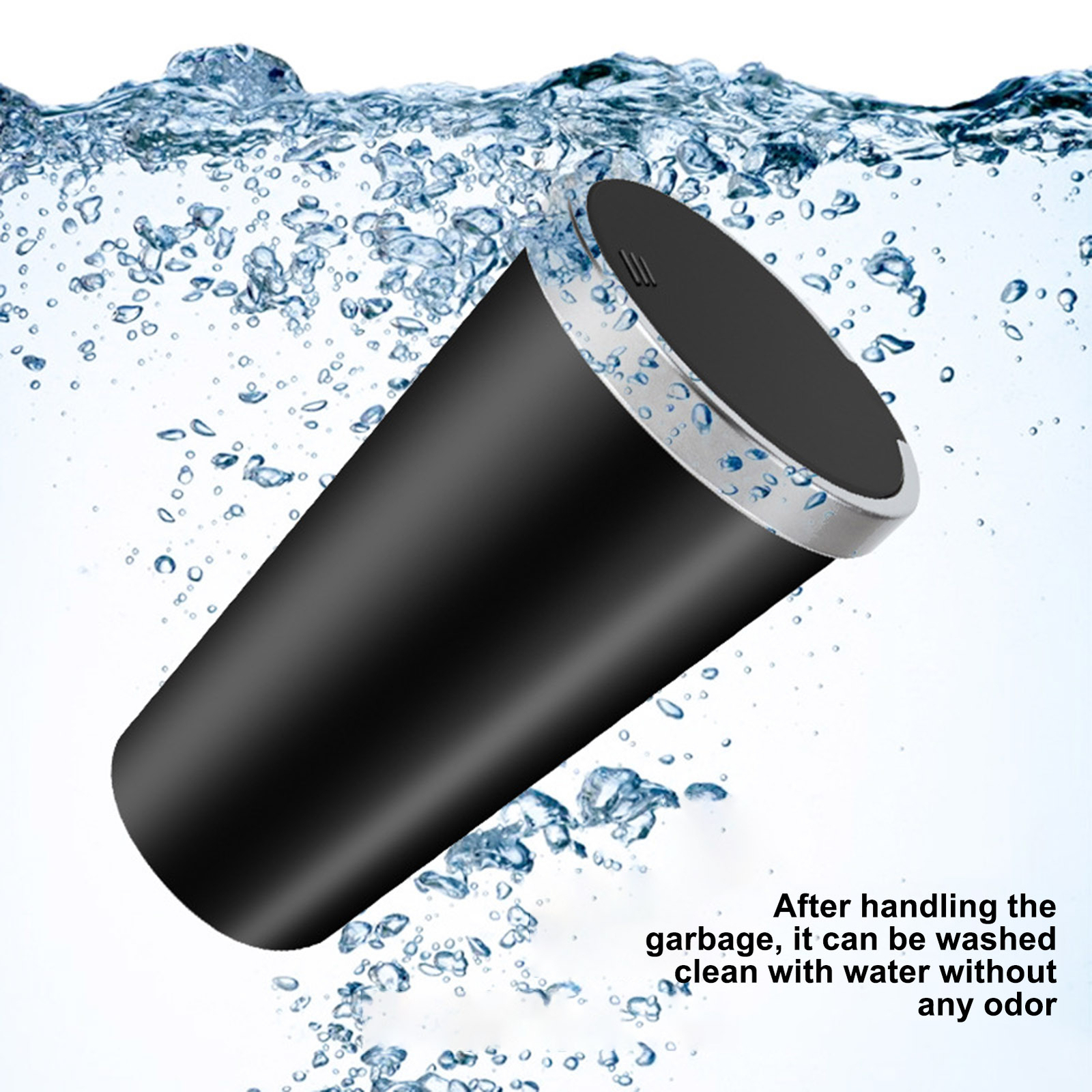 Small Car Garbage Bin Console Trash Waterproof with Lid Universal Suv ...